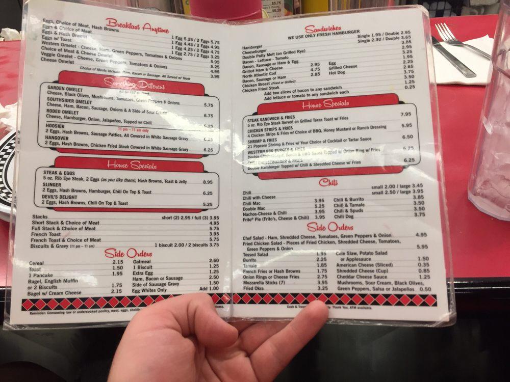 Menu at Courtesy Diner restaurant, St. Louis, Hampton Ave