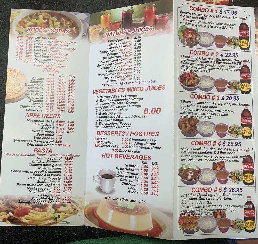 Menu at Ebenezer pizzeria, New York City, 11402 Sutphin Blvd