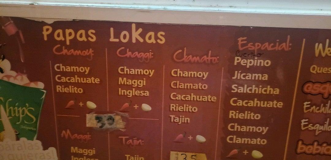 Menu at Raspapas Iteso restaurant, Tlaquepaque