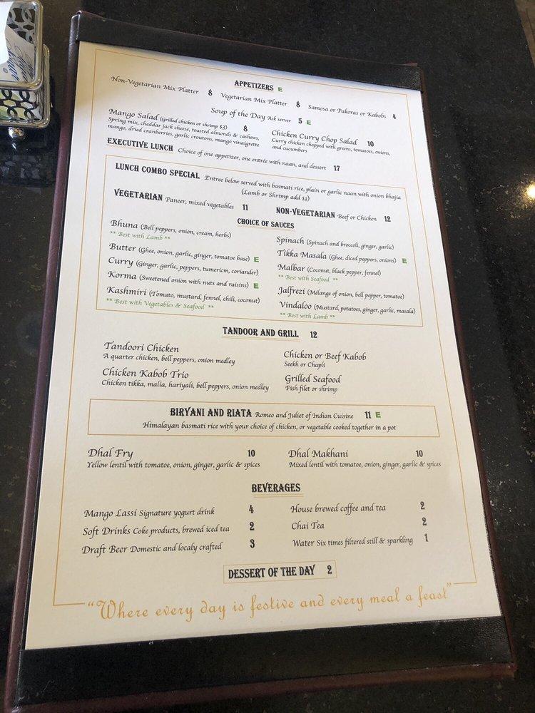 Menu at Cafe Roti, Lakeland, 116 S Tennessee Ave