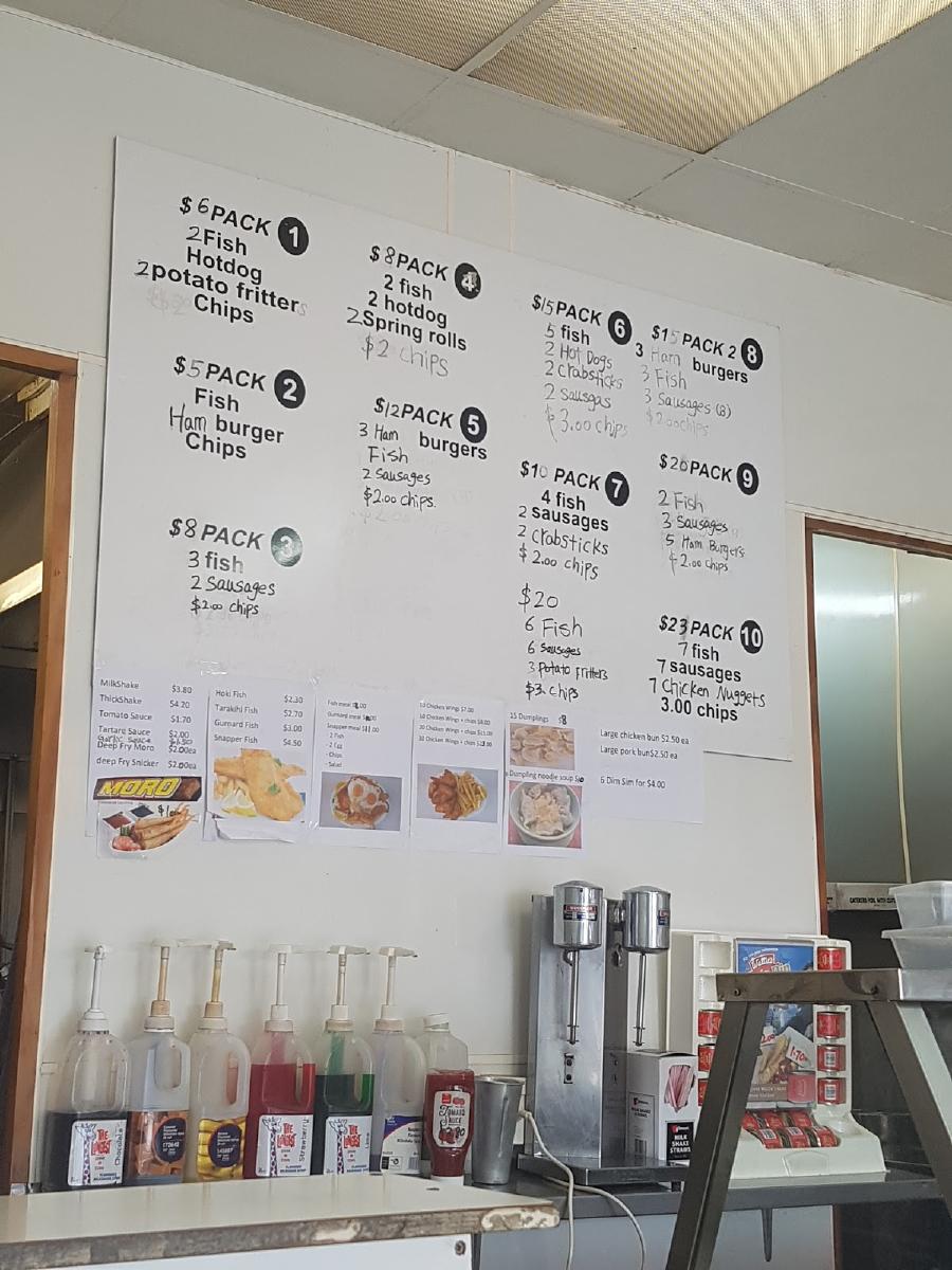 Menu at SK LUNCH BAR AND TAkEAWAY, Hamilton