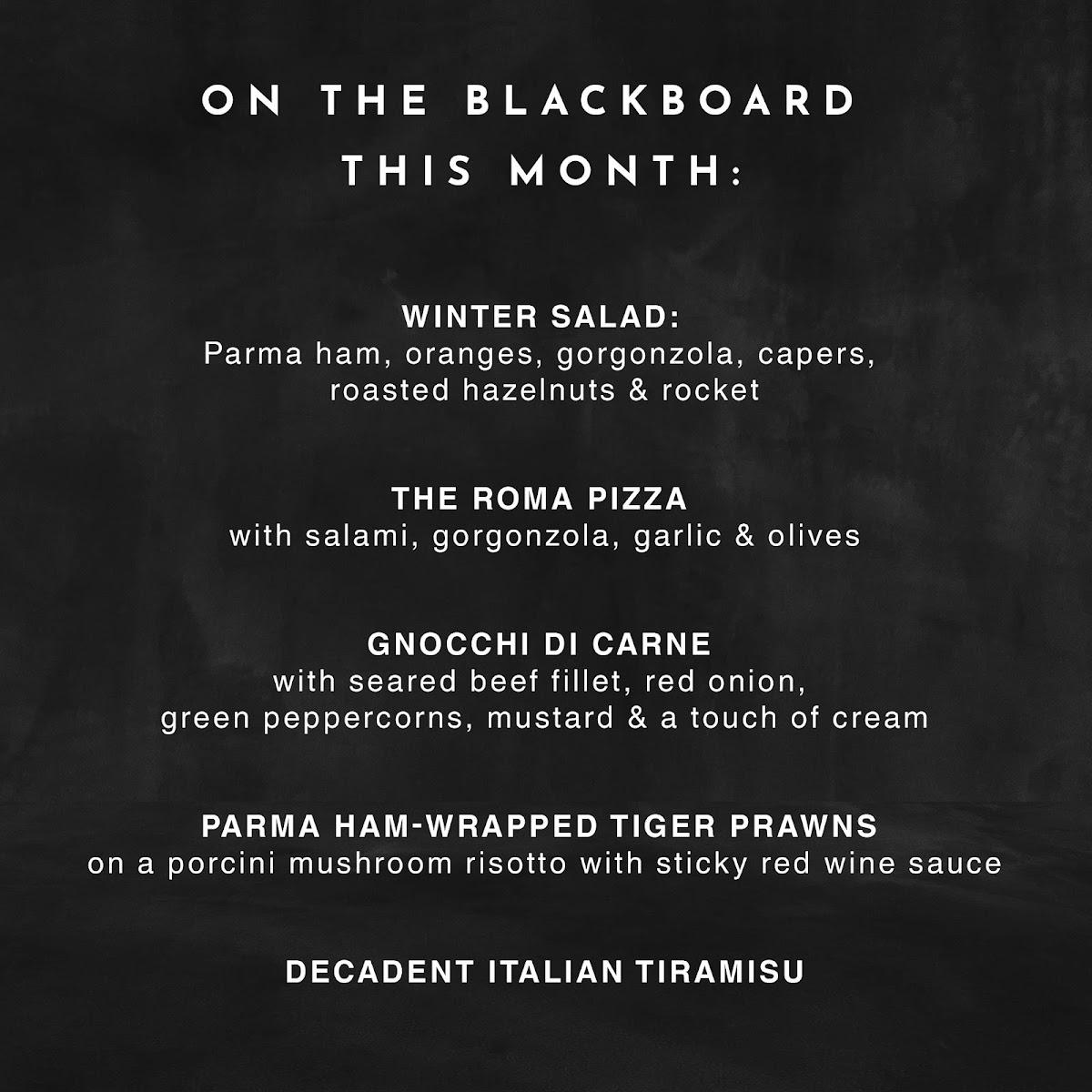 Speisekarte von Lupa Osteria Westville restaurant, Durban, 124 Jan ...