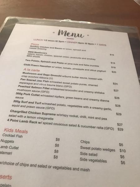 Menu at Duke Of Wellington pub & bar, New Lambton
