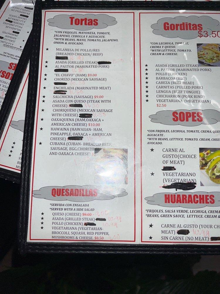Menu at El Amigo Mexican Restaurant, Cary