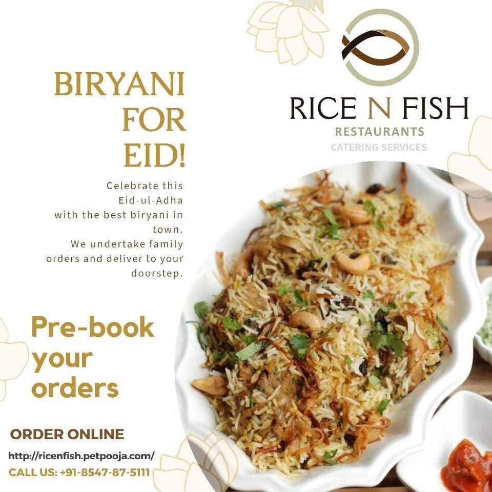 Menu at Rice N Fish, India, Kuttippuram - Trichur Highway