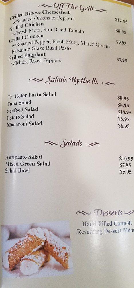 Menu at Matteo & Sons, Clifton