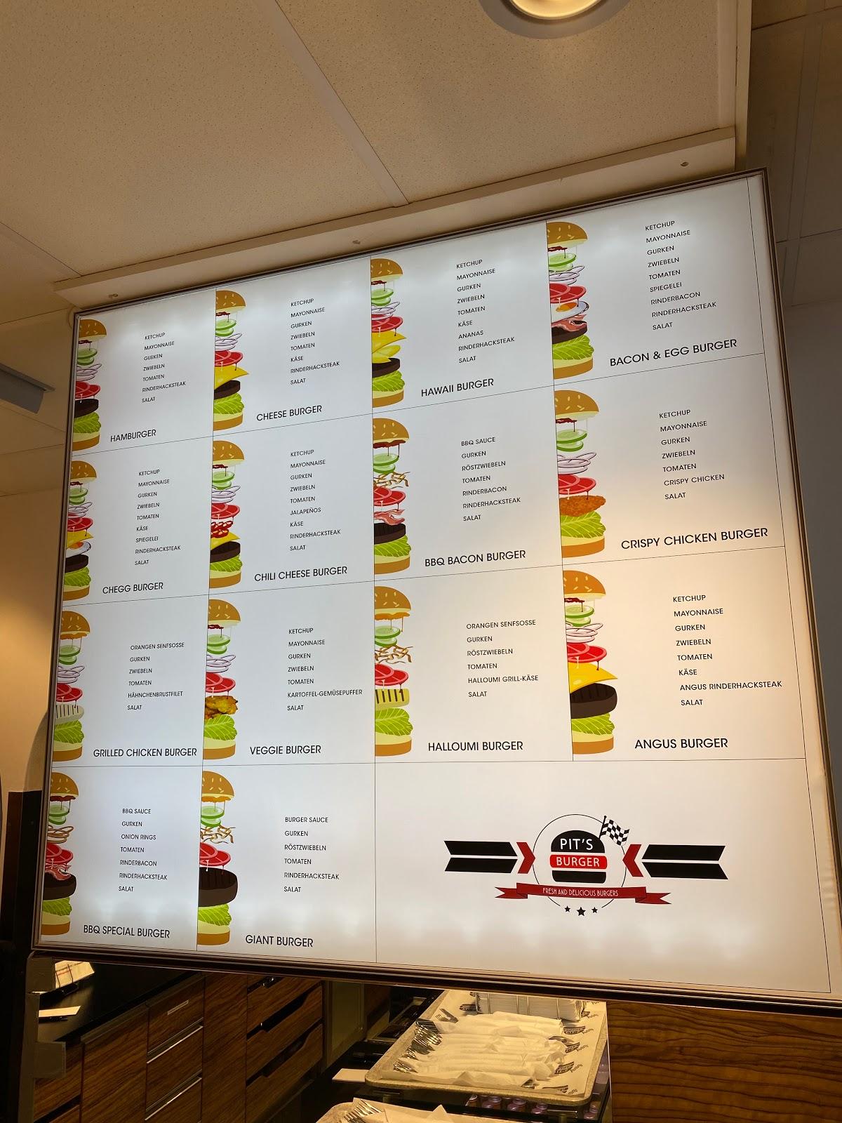 Speisekarte von Pit‘s Burger Esslingen restaurant, Esslingen am Neckar