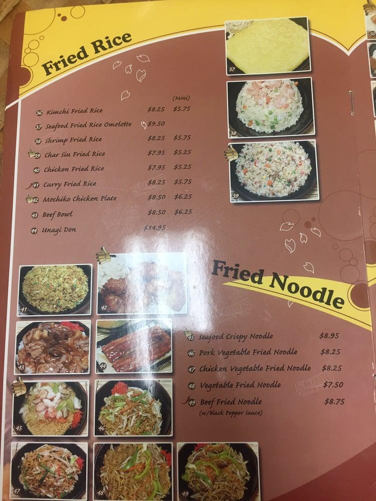 Menu at Sumo Ramen & Curry restaurant, Honolulu, N School St