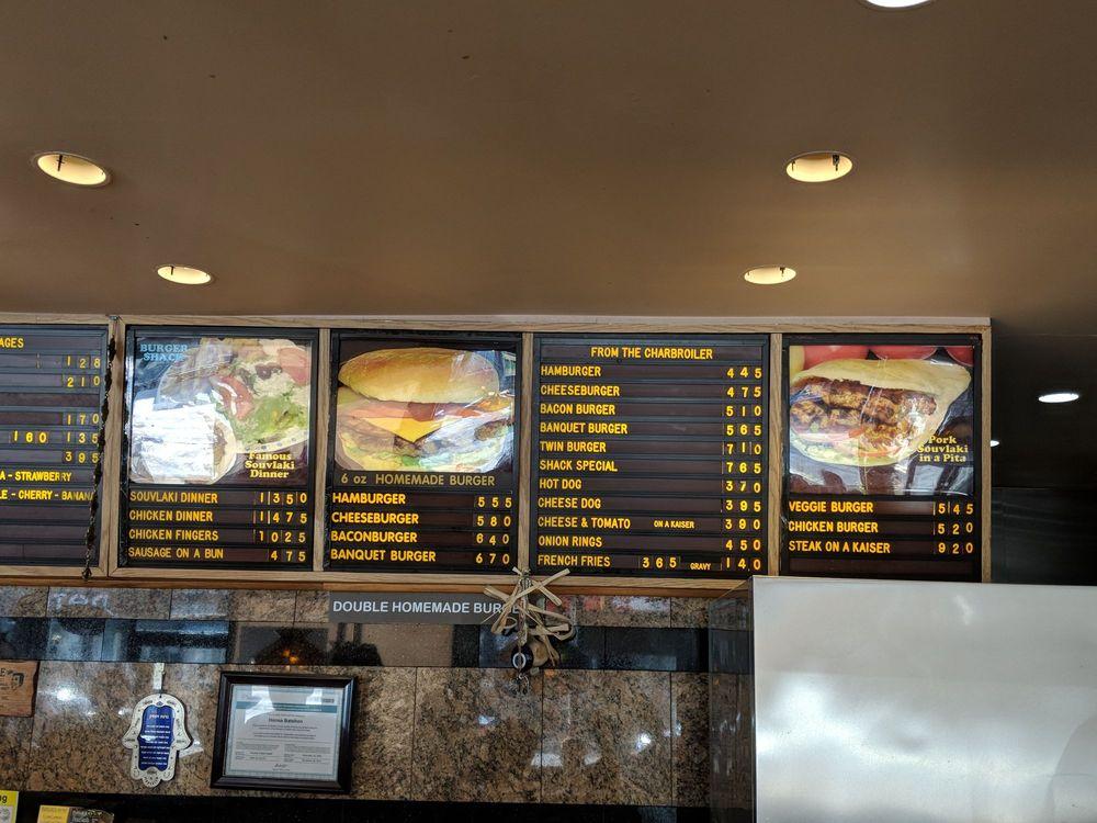 Menu at The Burger Shack restaurant, Toronto