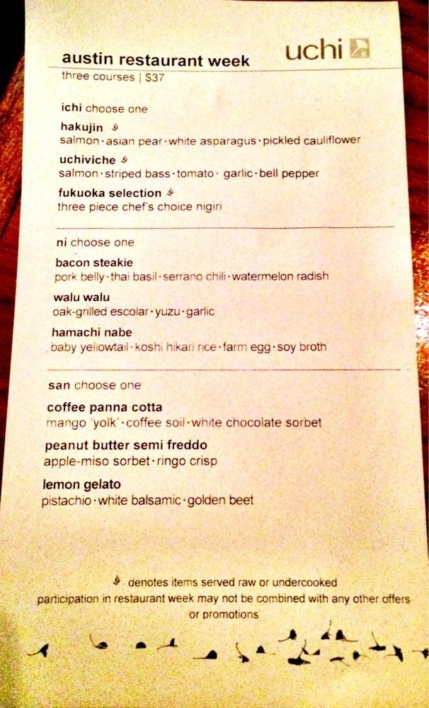 Uchi Austin Sushi Menu: Uchi Austin – GMLYP