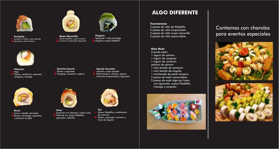 Menu at Godzilla Sushi restaurant, Tequisquiapan, Av. Juárez Pte. 8