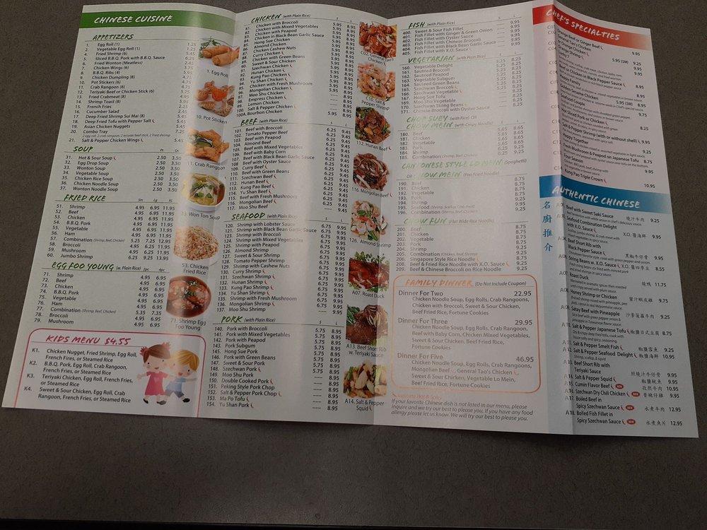 Menu at Happy Chef restaurant, Forest Park