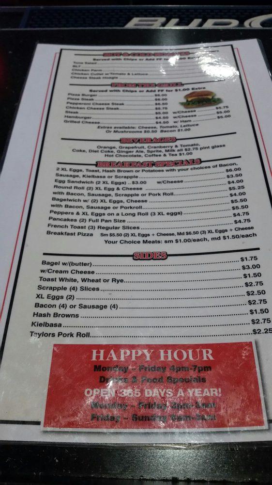 Menu at Hide-A-Way Tavern pub & bar, Clementon, 263 White Horse Ave