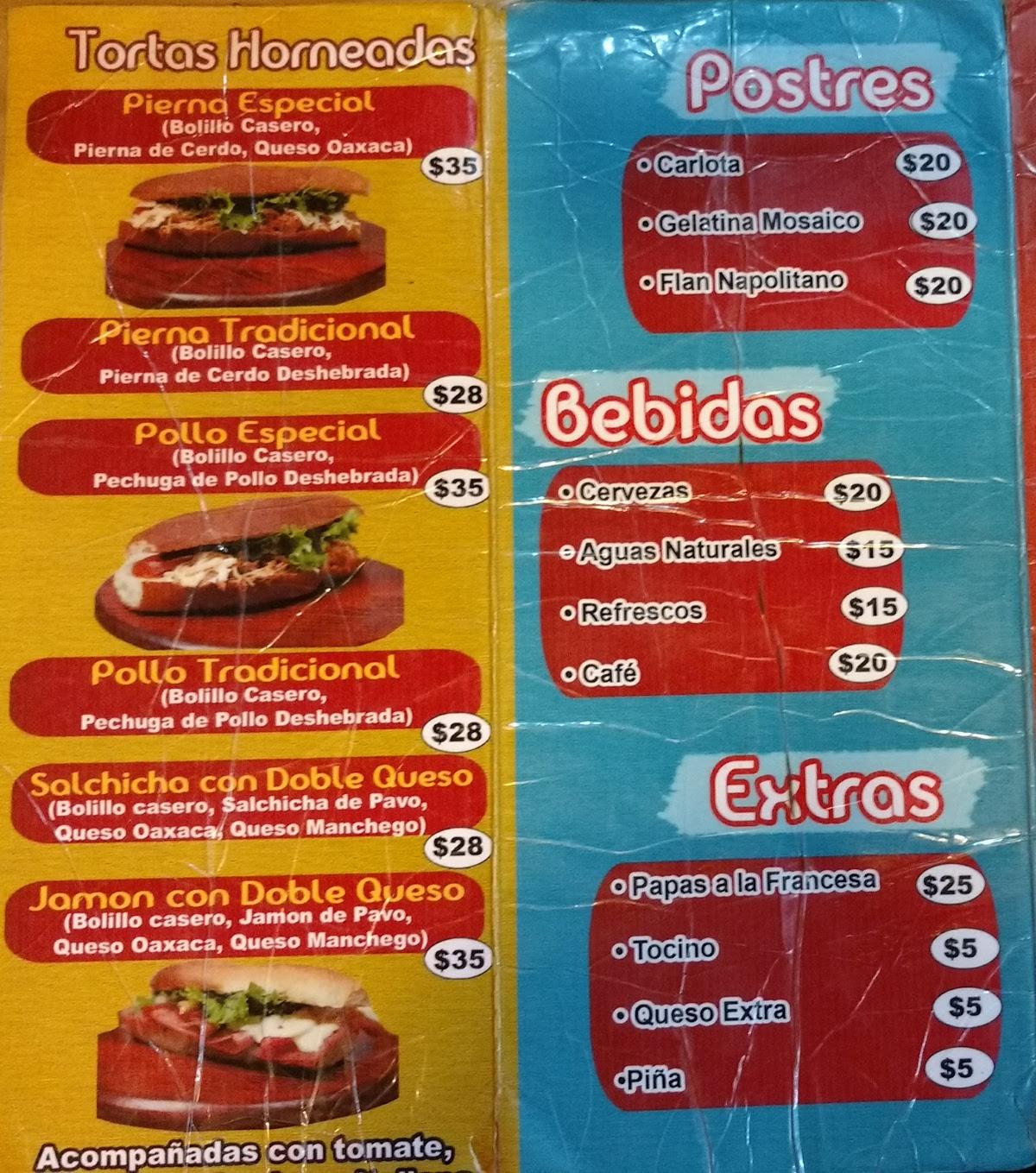 Carta del restaurante Las Canastas, Tantoyuca, Francisco I. Madero