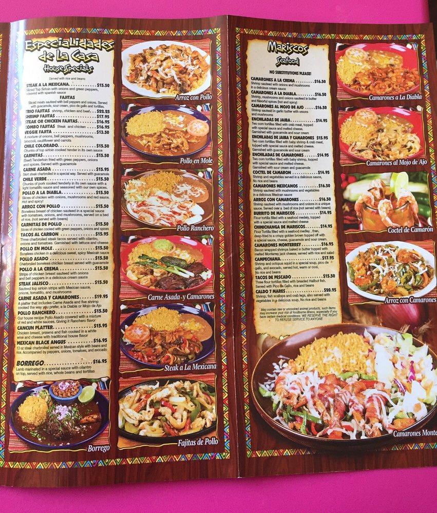 Menu at Los Dos Compadres II restaurant, Washougal, E St