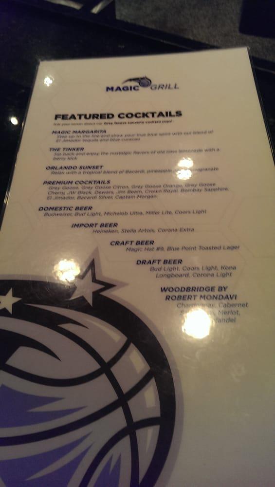 Menu at Magic Grill pub & bar, Orlando, 400 W Church St