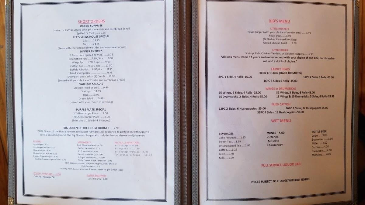 Menu at Southern Style Restaurant & Catering, Natchez