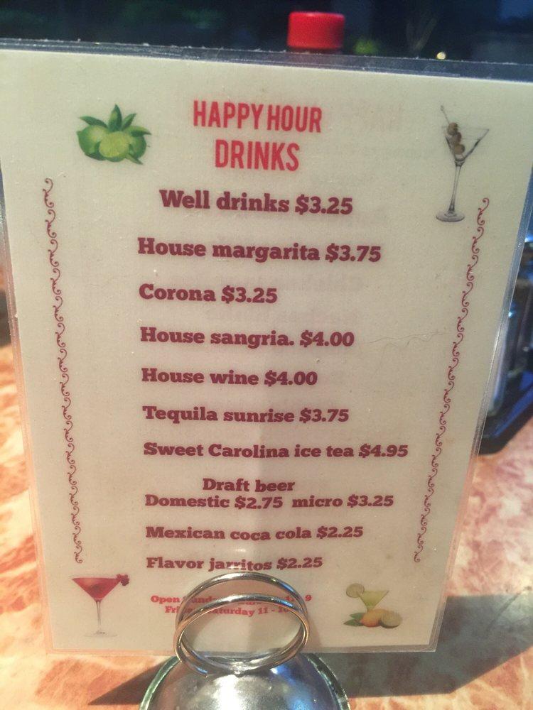 Menu at La Chata Cocina Mexicana restaurant, Covington