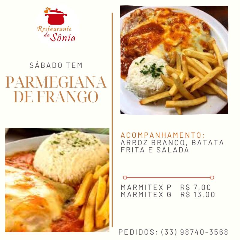 Menu em Restaurante da Sônia, Brasil, R. Santo Antônio