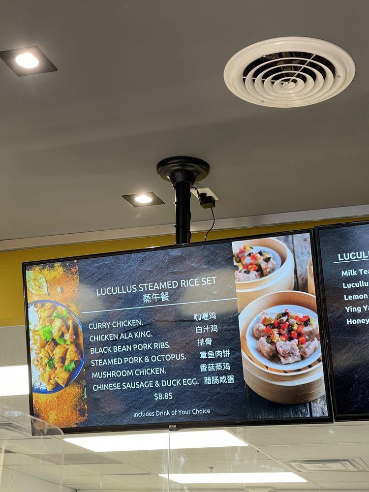 Menu at Lucullus Bakery, Toronto, Yonge St