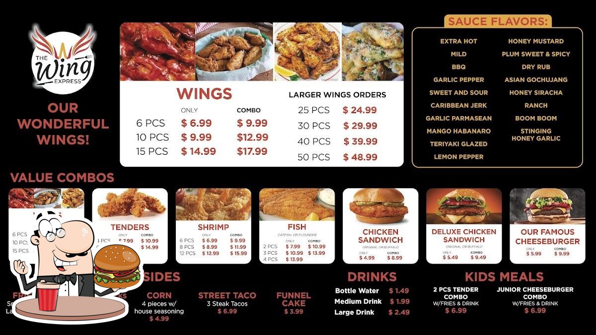 The Wing Express, Mullins - Restaurant menu, prices and reviews