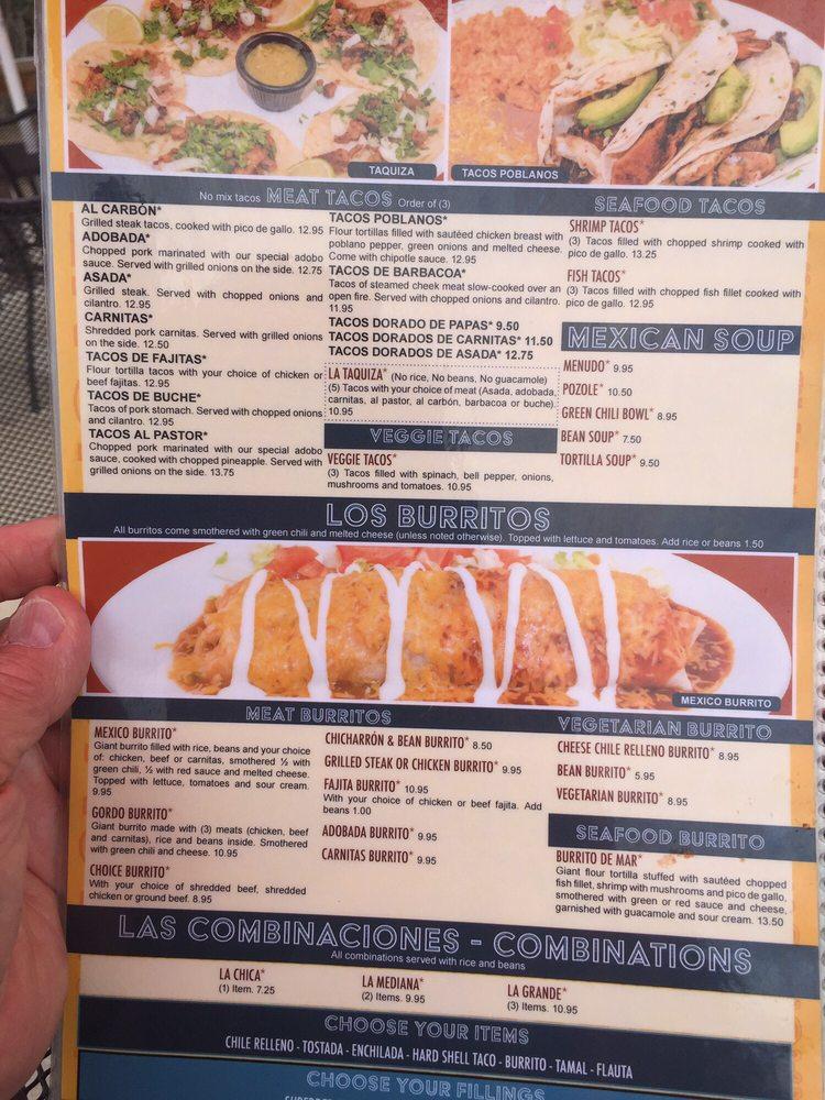 Menu at Charrito's House Mexican Restaurant, Larkspur, Spruce Mountain Rd