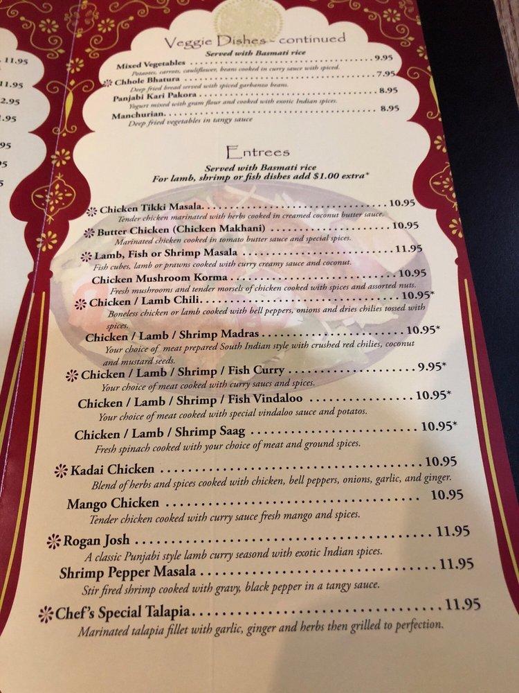 Menu at Dhaba Indian Cuisine restaurant, Tracy, W Grant Line Rd #101