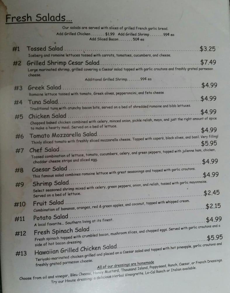 Menu at Gazebo Coffee Shoppe & Deli cafe, Marianna