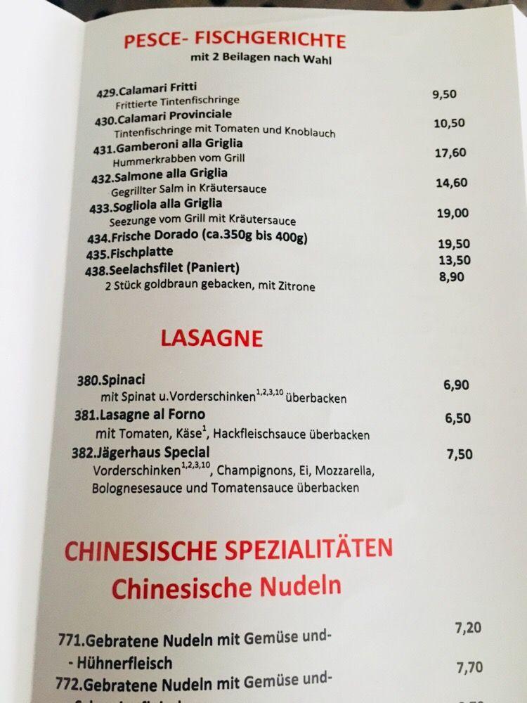 Speisekarte von Jägerhaus Restaurant, Arnsberg