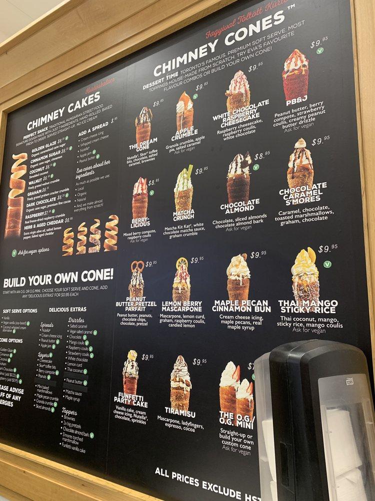 Menu at Eva's Original Chimneys (Entrance #4-Opening May 1, 2022 ...