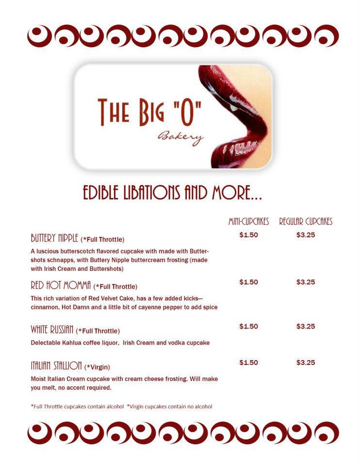 Carta de The Big "O" Bakery, Houston
