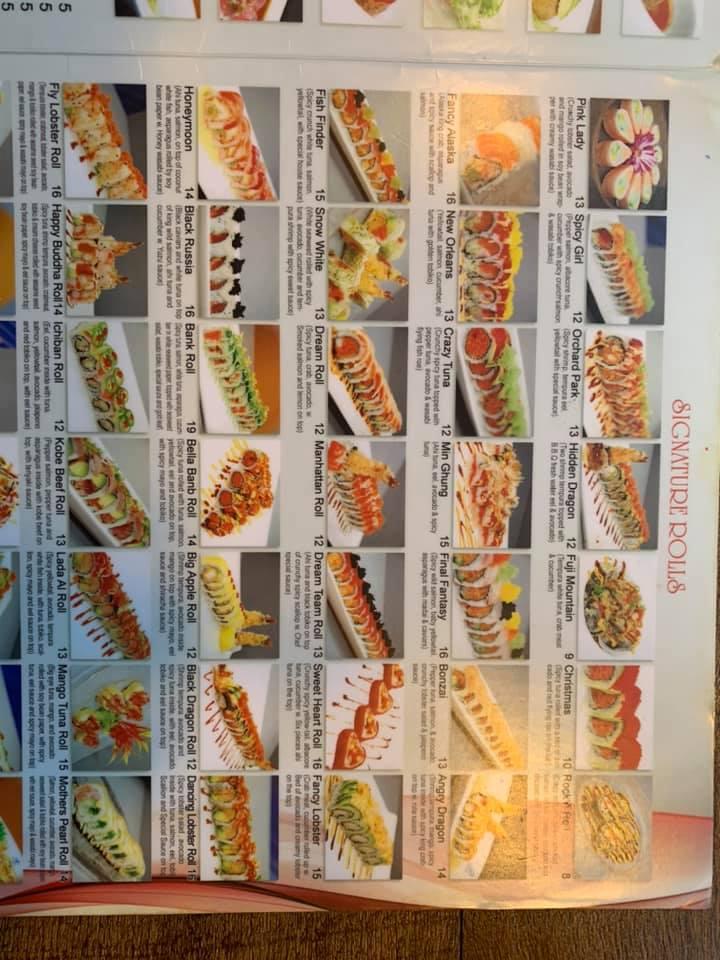 Menu at Shokudo sake bar, Glastonbury