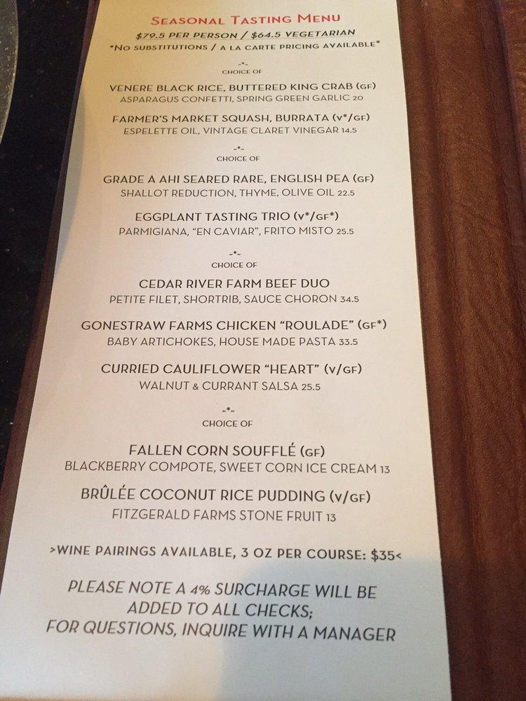 Menu at Mister A's pub & bar, San Diego