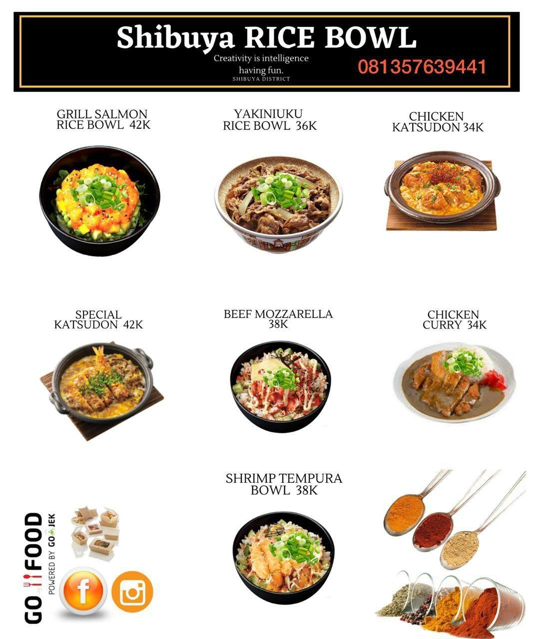 Menu at Shibuya District restaurant, Surabaya, Royal Residence