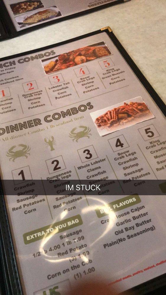 Menu at Storming Crab -Seafood Restaurant, Clarksville