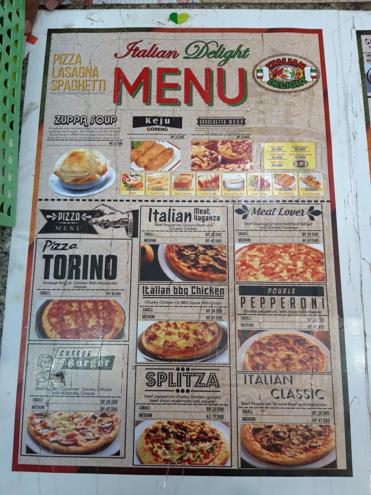 Menu at Italian Delight - Hartono Mall restaurant, Sukoharjo