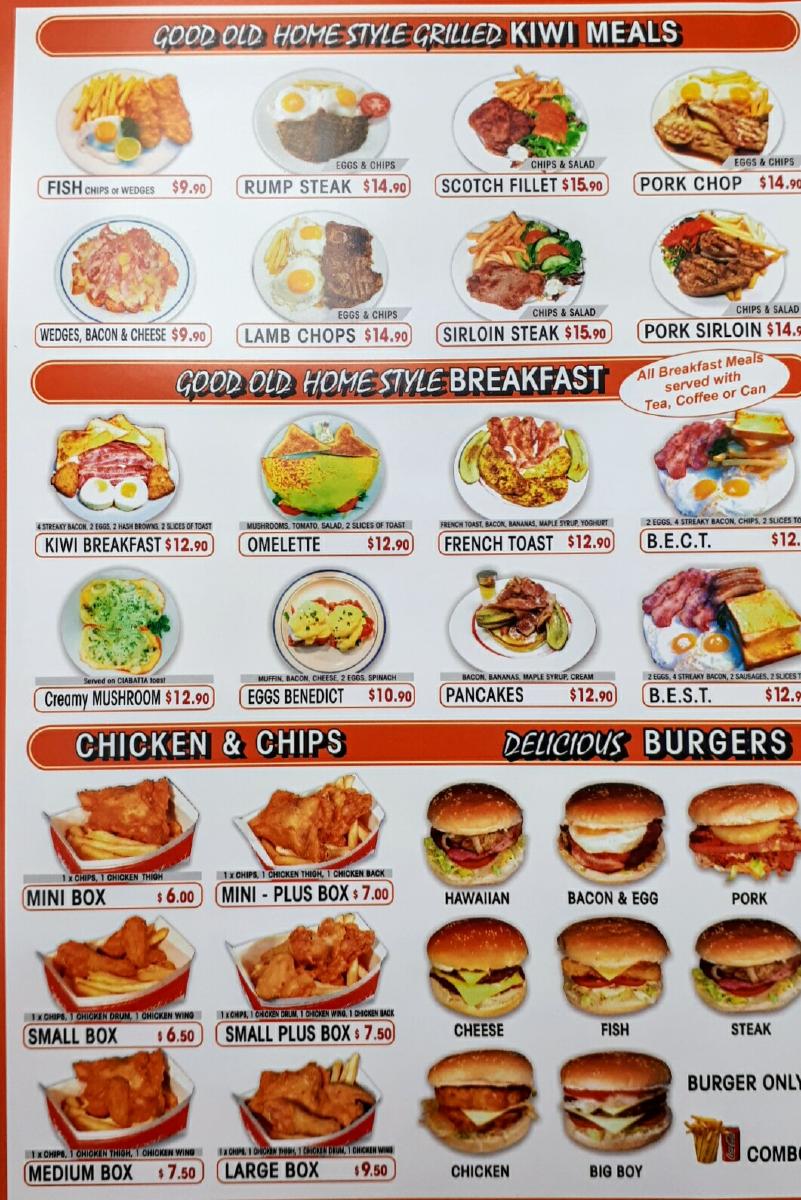 Menu at Te Awamutu Bakehouse Cafe & Roast, Te Awamutu