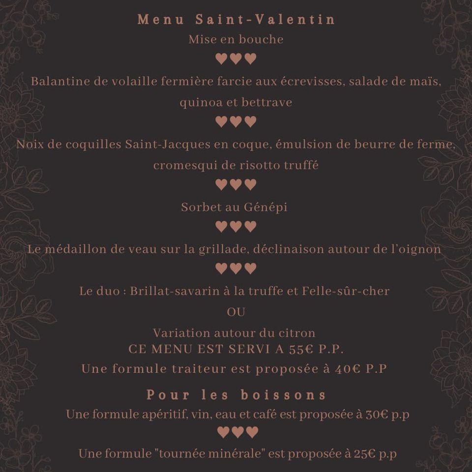 Menu au Tout Simplement, Dinant