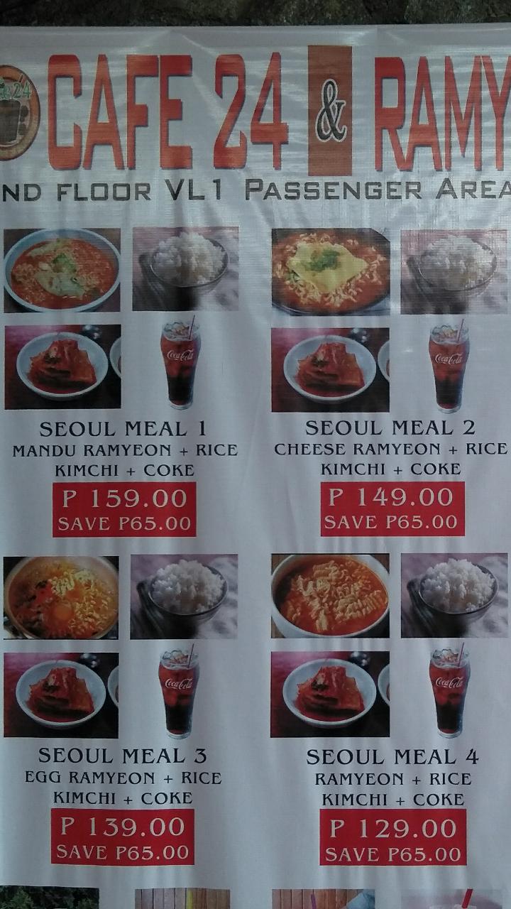 Menu at 24 Cafe & Ramyeon, Baguio