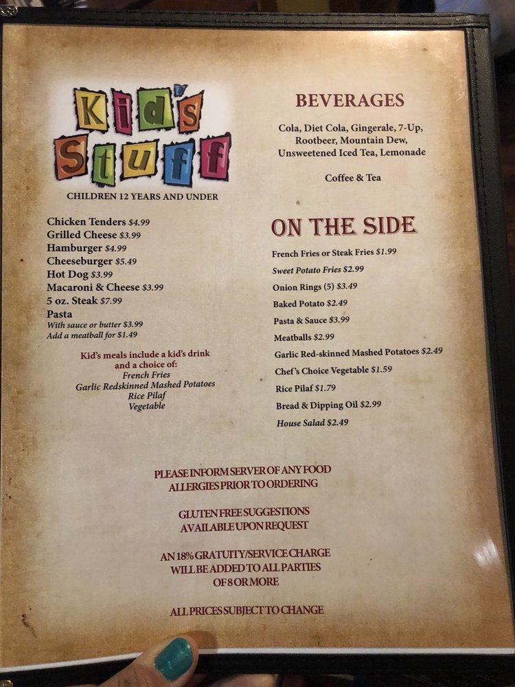 Menu at 69 Steakhouse, Whitesboro
