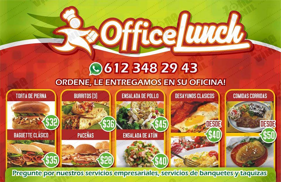 Menu at Office Lunch restaurant, La Paz