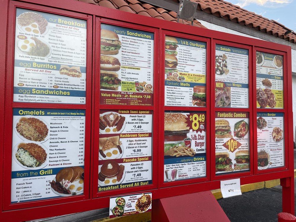 Menu at Fantastic Cafe, Rancho Palos Verdes, N Gaffey St