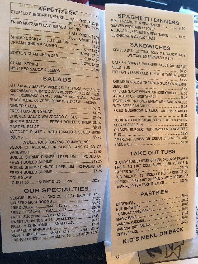 Menu at Zeke's Fish n Chips restaurant, Fort Worth, Curzon Ave