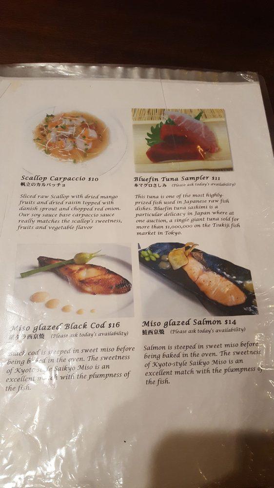 Menu at Circle Sushi restaurant, Sandy Springs, Roswell Rd