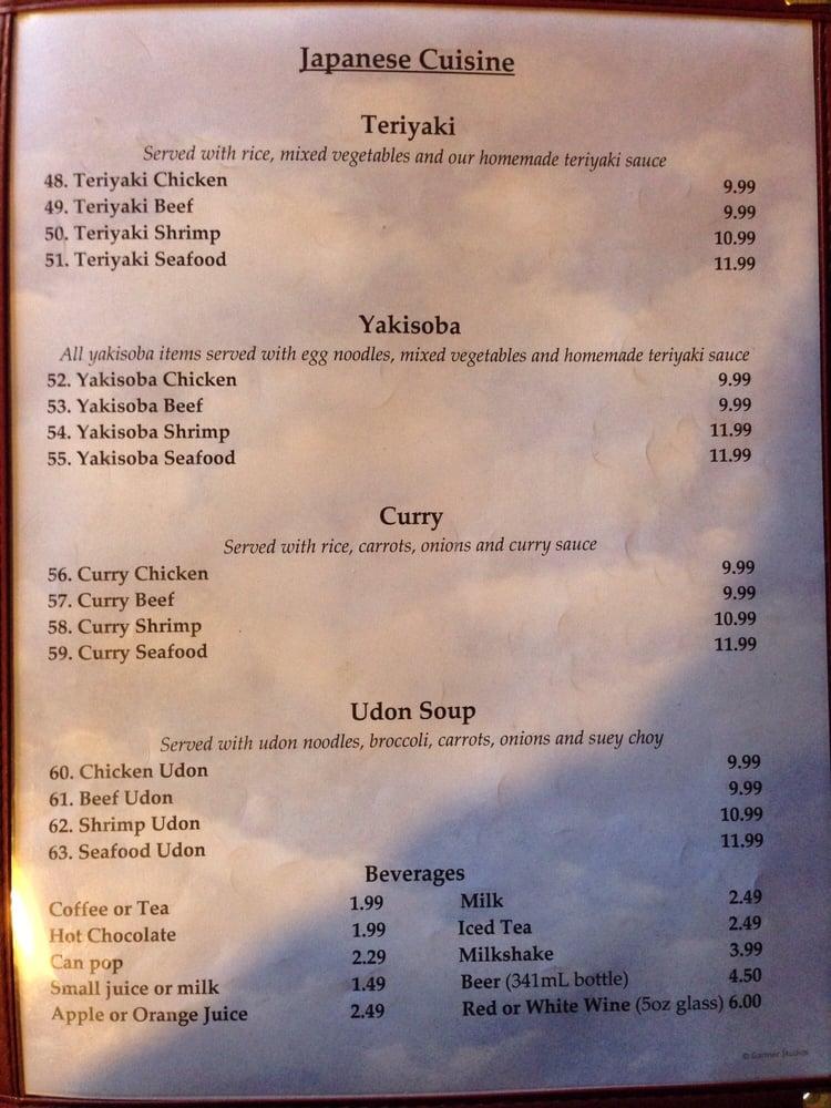 Menu at Clark's Restaurant, Sherwood Park