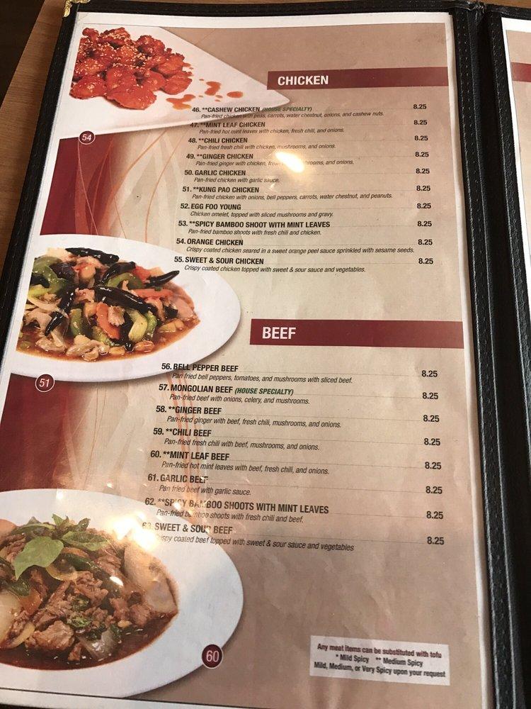 Menu at Siam Rice I restaurant, Santa Clarita, Sierra Hwy #3091