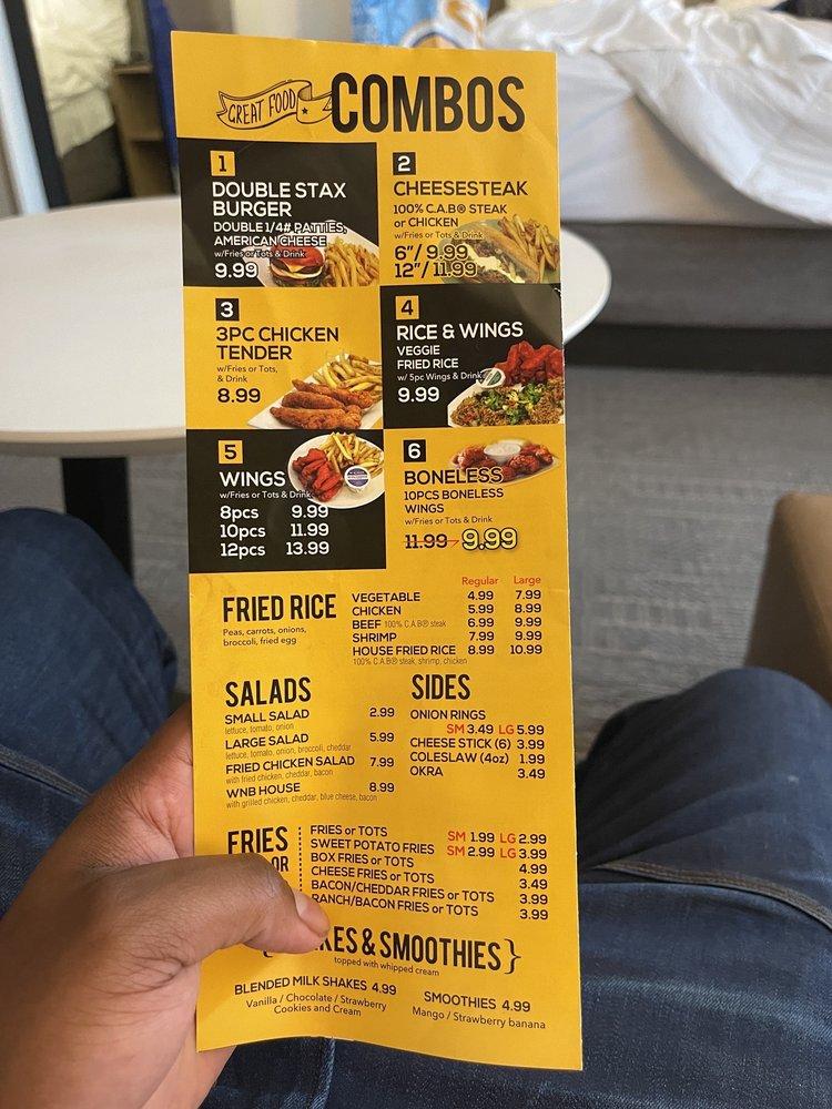 Menu at WNB Factory - Wings & Burger restaurant, Duluth