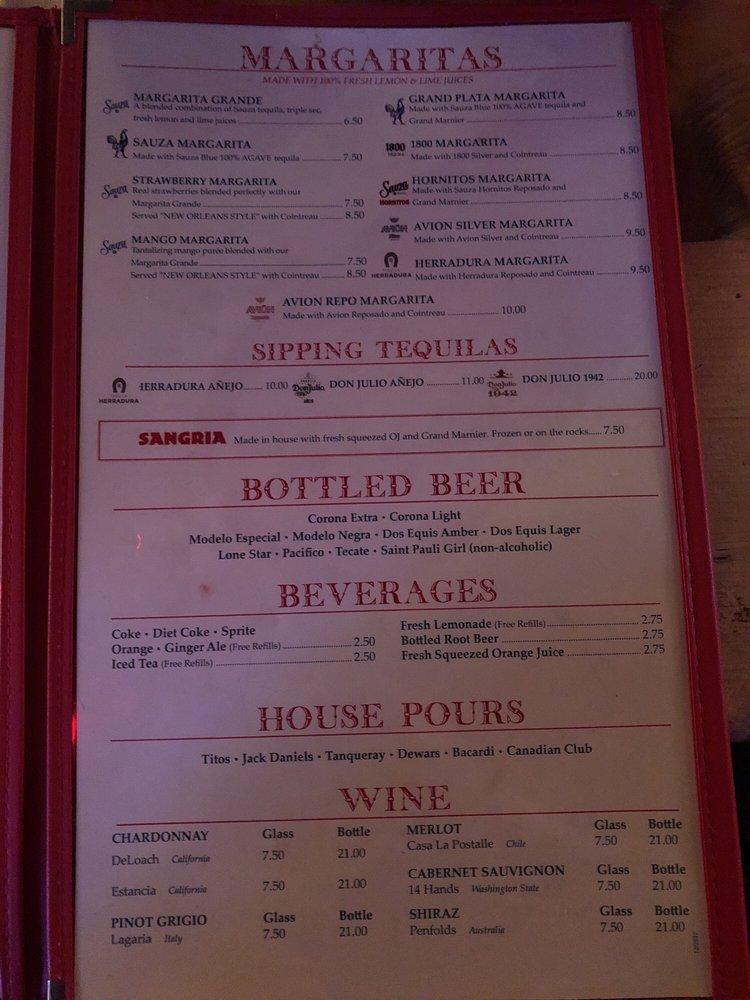 Menu at Border Cafe, Saugus, 356 Broadway