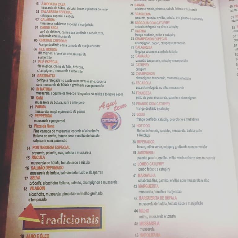 Menu em Clube da Pizza, São Paulo, Av. Paula Ferreira