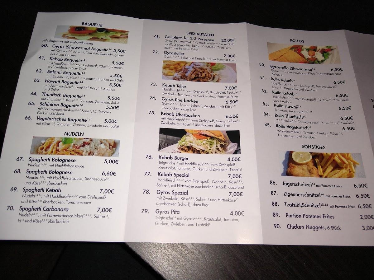 Menu at Pizzeria Raman, Nortmoor